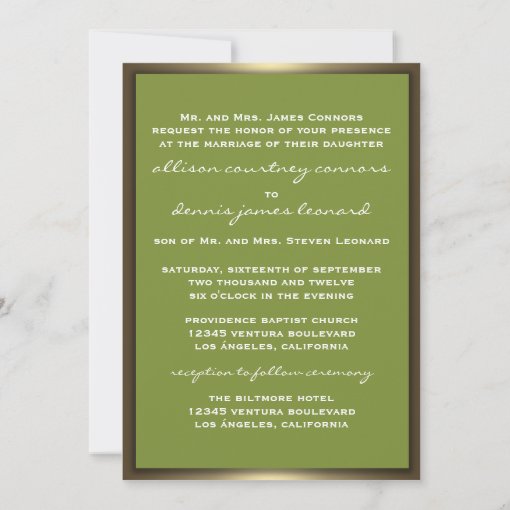 Lavish Camo Wedding Invitations | Zazzle