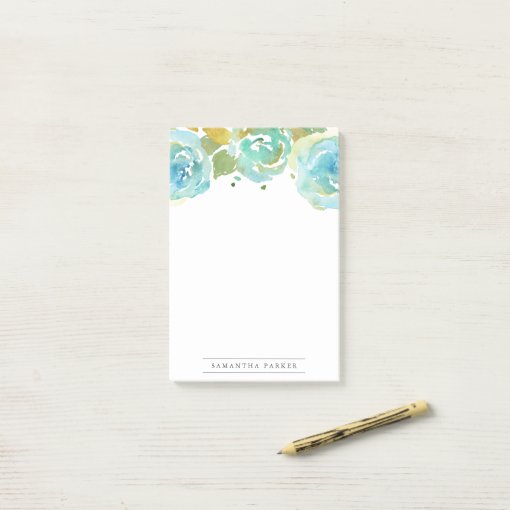 Lavish | Watercolor Florals Post-it Notes | Zazzle