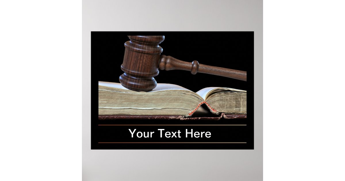 Law and Courtroom Poster | Zazzle