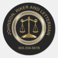 Law classic round sticker | Zazzle