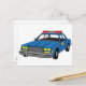 law enforcement academy grad police car postcard | Zazzle