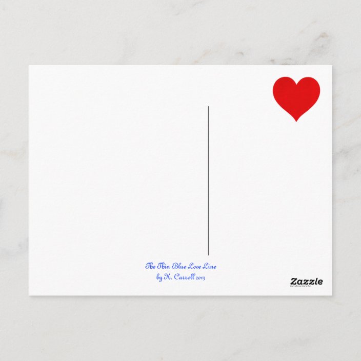 Law Enforcement Appreciation Thank You Love Postcard