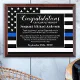 Law Enforcement Custom Police Officer Retirement Award Plaque | Zazzle