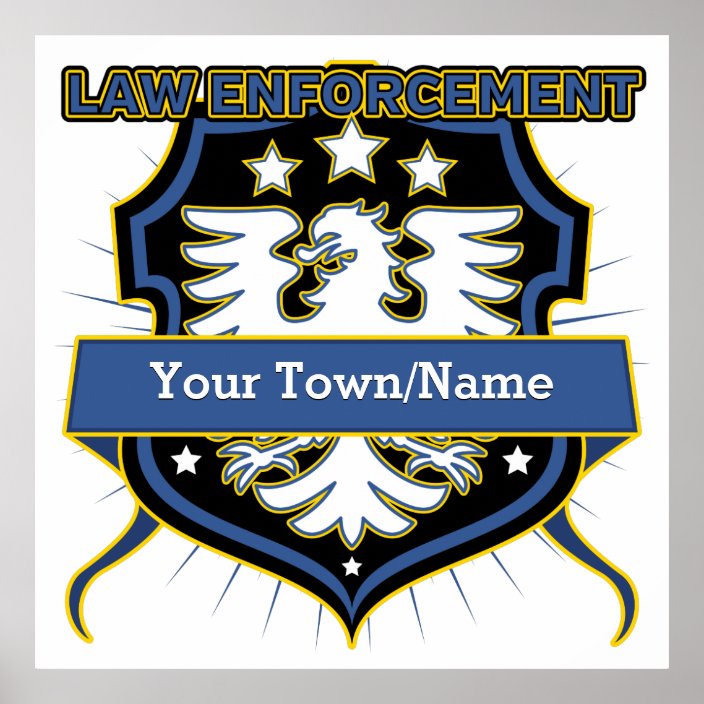 Law Enforcement Heraldry Crest Poster | Zazzle.com