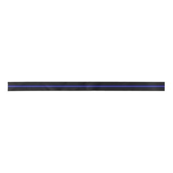 Law Enforcement Police Thin Blue Line Satin Ribbon | Zazzle