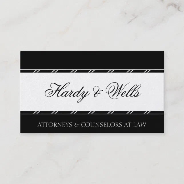 Law Firm Attorney Lawyer Legal Counselor Platinum Business Card | Zazzle
