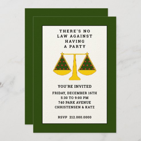 Funny Lawyer Invitations | Zazzle