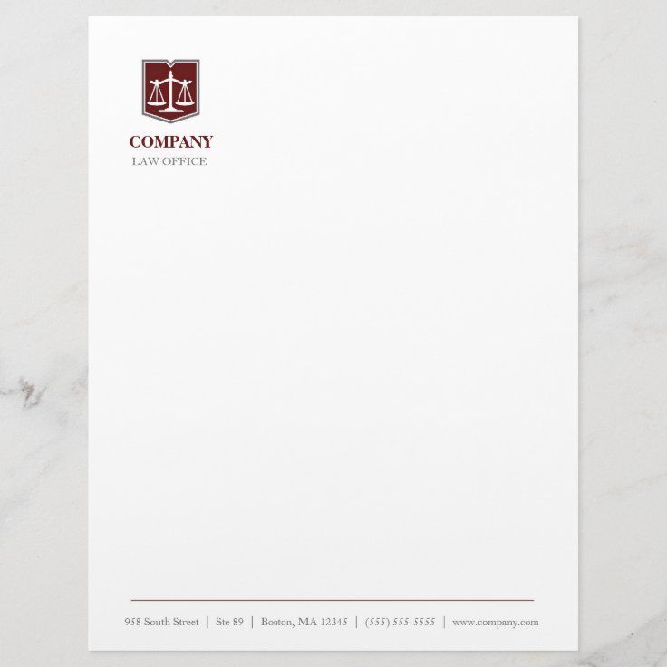 Law Firm Professional Letterhead | Zazzle