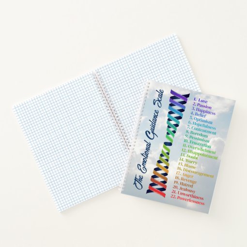 Law of Attraction Emotional Guidance Scale Chart Notebook | Zazzle