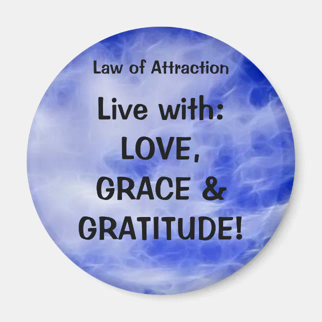 LAW OF ATTRACTION Self Improvement PMA Magnet | Zazzle