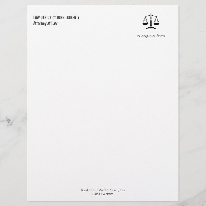 LAW OFFICE Letterhead | Zazzle.com