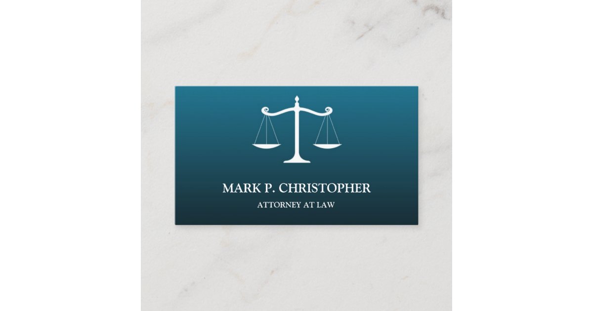 Law Scale Business Card | Zazzle