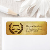 Law School Grad Parchment Label | Zazzle