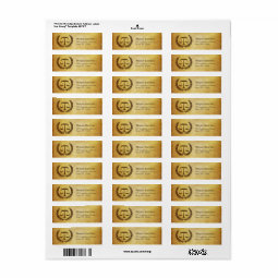 Law School Grad Parchment Label | Zazzle