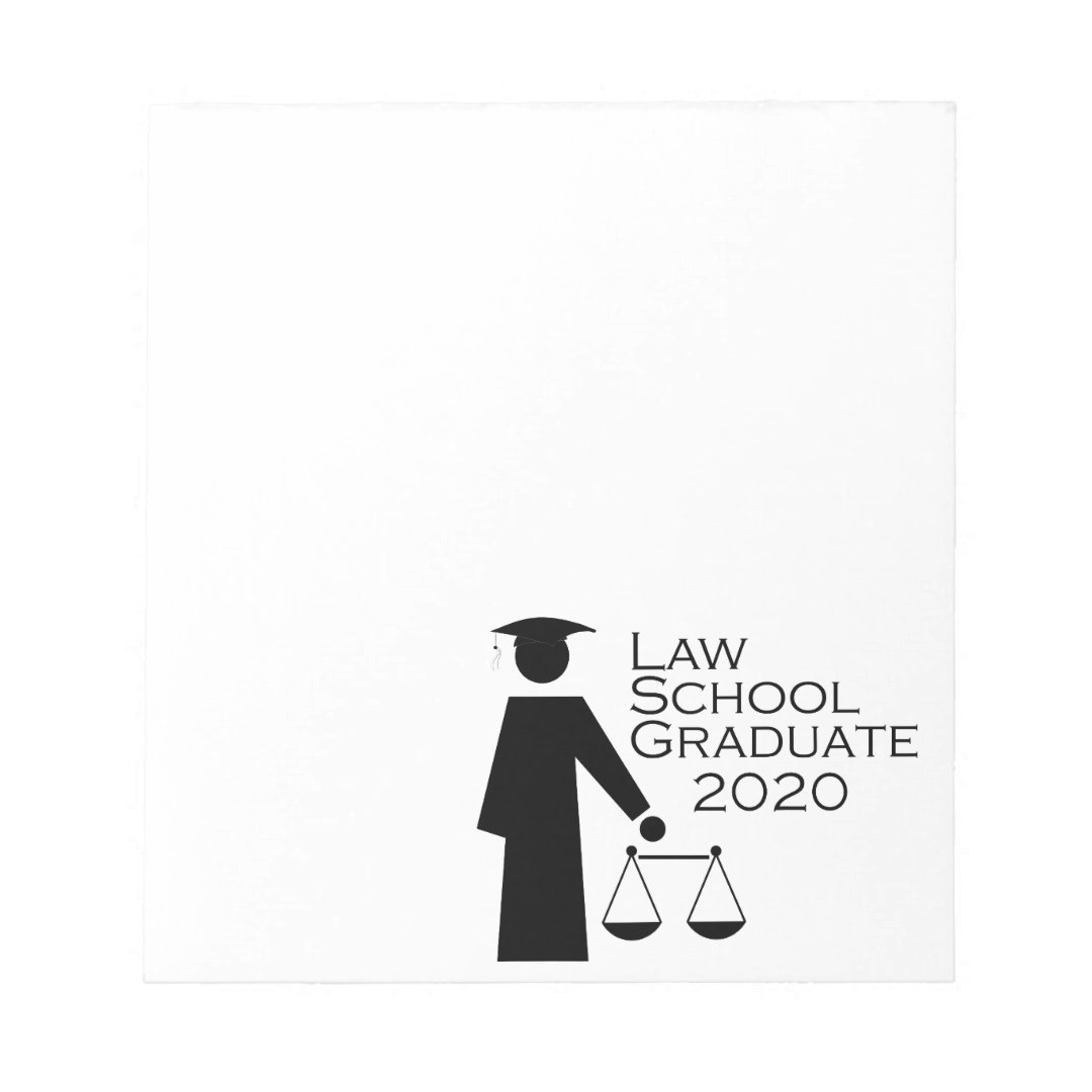 Law School Graduate 2020 Notepad | Zazzle