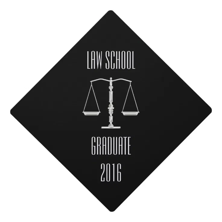 Law School GRADUATE Graduation Cap Topper | Zazzle