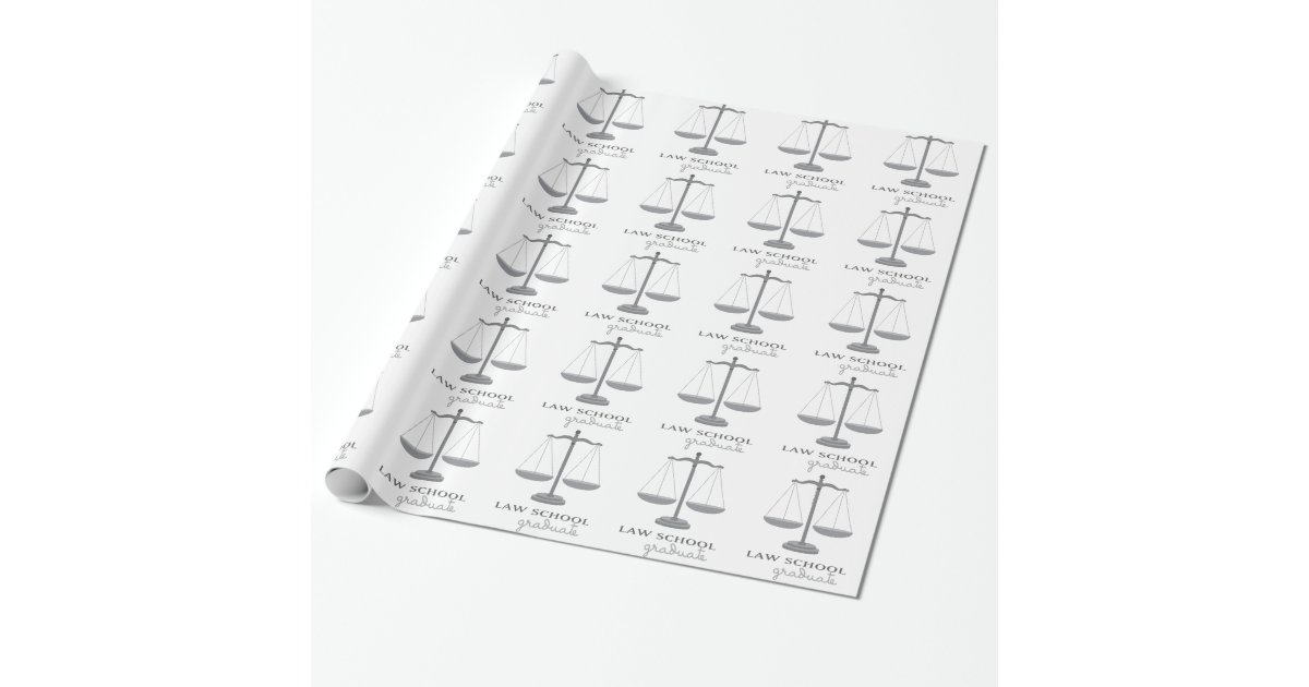 Law School Graduate Wrapping Paper | Zazzle