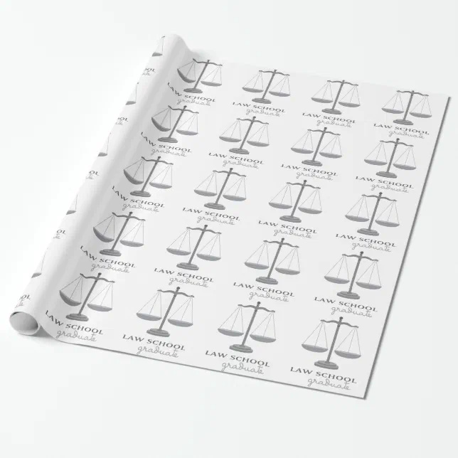 Law School Graduate Wrapping Paper | Zazzle