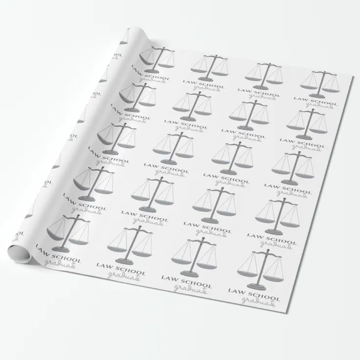 Law School Graduate Wrapping Paper | Zazzle