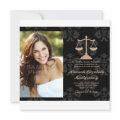 Law School Graduation Announcements Purple | Zazzle