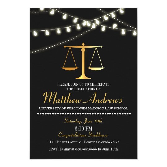 Law School Graduation Invitation | Zazzle.com