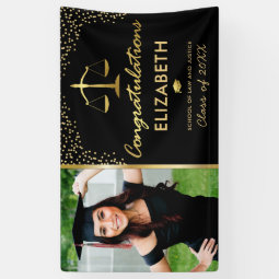Law School Photo Graduation Party Banner | Zazzle
