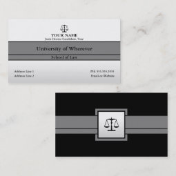 law student business card | Zazzle