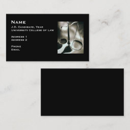 Law Student Business Card 3 | Zazzle