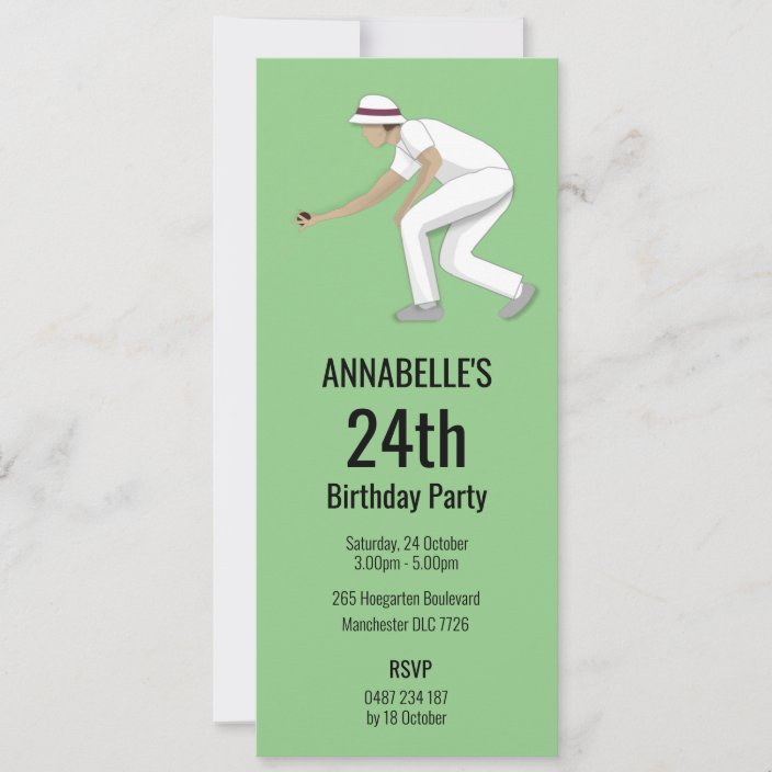 Lawn Bowls Invitation | Zazzle.com