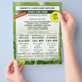 Lawn Care 8.5 x 11 Coupon Promotion Business Flyer | Zazzle