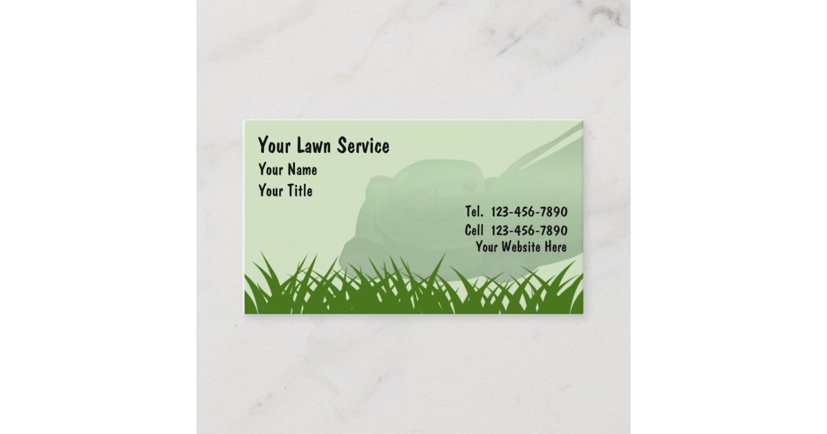 Lawn Care Business Cards | Zazzle