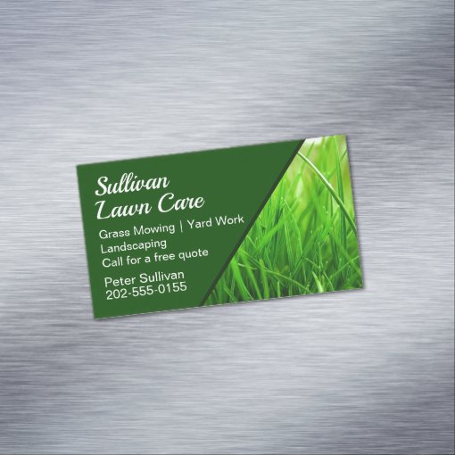 Lawn Care Grass Mowing Business Card | Zazzle