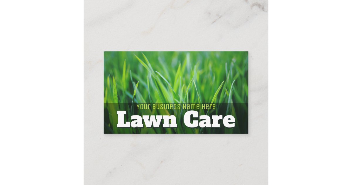 Lawn Care. Landscaping Customizable Promotional Referral Card | Zazzle