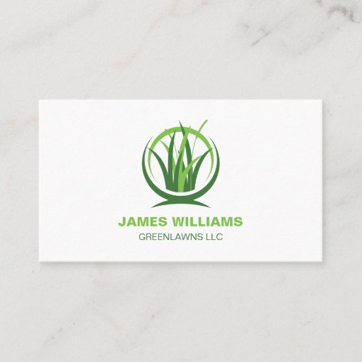 Lawn Care Landscaping Grass QR Code Business Card | Zazzle