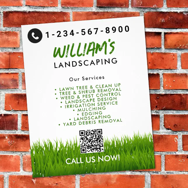 Lawn Care Landscaping Mowing Cutting Services Flyer | Zazzle