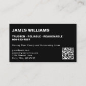 Lawn Care Landscaping QR Code Business Card | Zazzle