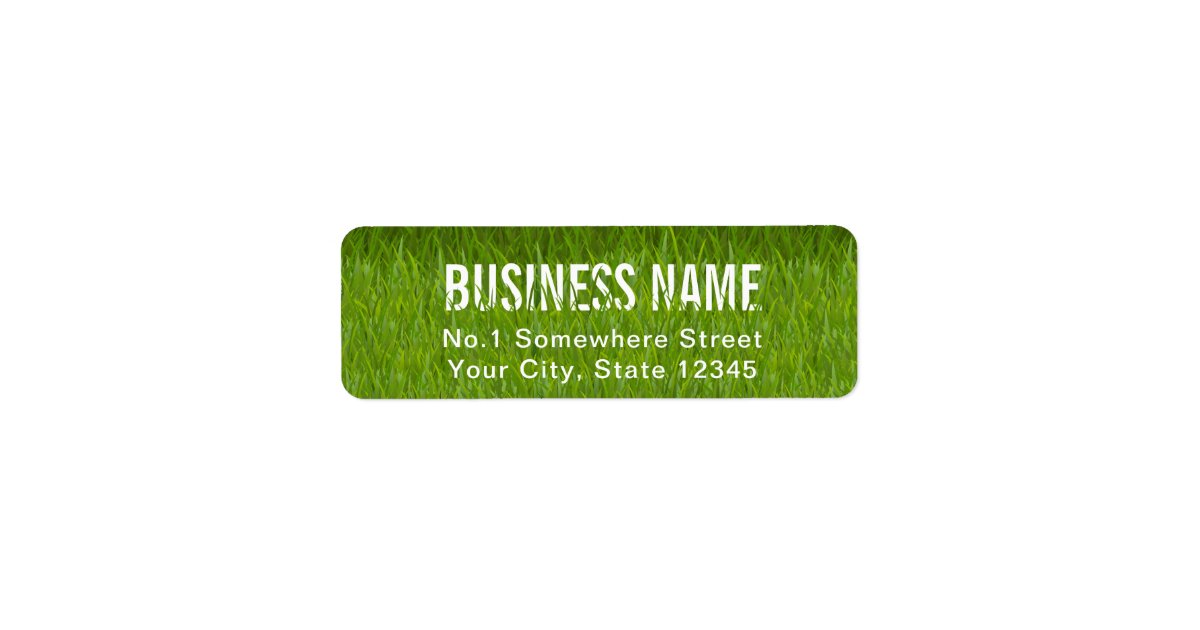 Lawn Care & Landscaping Service Green Label | Zazzle