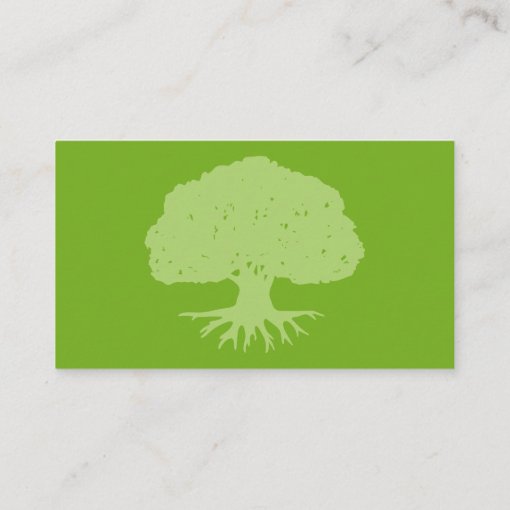 Lawn Care Landscaping Tree with Roots Business Card | Zazzle