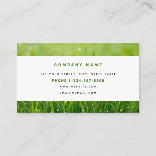 Lawn Care Simple Business QR Code Landscaping Business Card | Zazzle