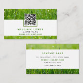 Lawn Care Simple Business QR Code Landscaping Business Card | Zazzle