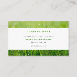 Lawn Care Simple Business QR Code Landscaping Business Card | Zazzle