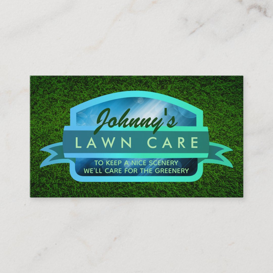 Lawn Care Slogans Business Cards | Zazzle