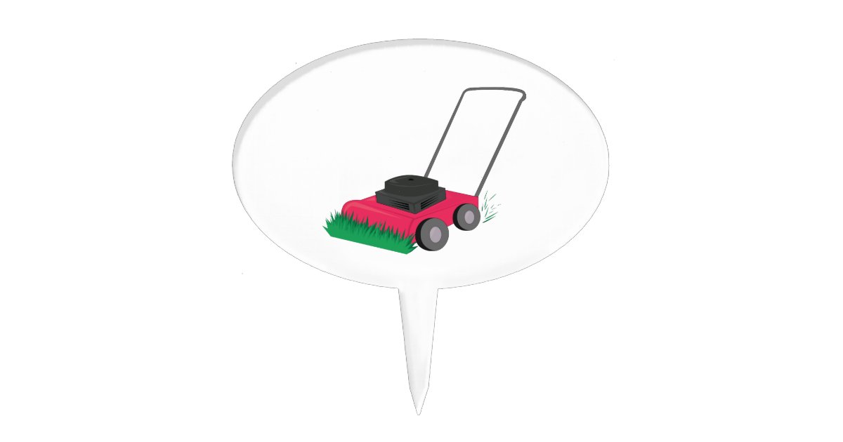 Lawn Mower Cake Topper | Zazzle