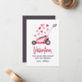 Lawn Mower Kids Valentines Day Note Card | Zazzle