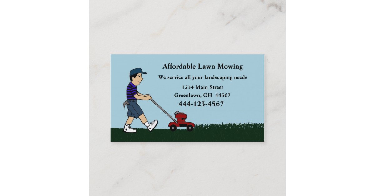Lawn Mowing And Landscaping Business Card Zazzle Lawn Mowing And Landscaping Business Card Zazzle