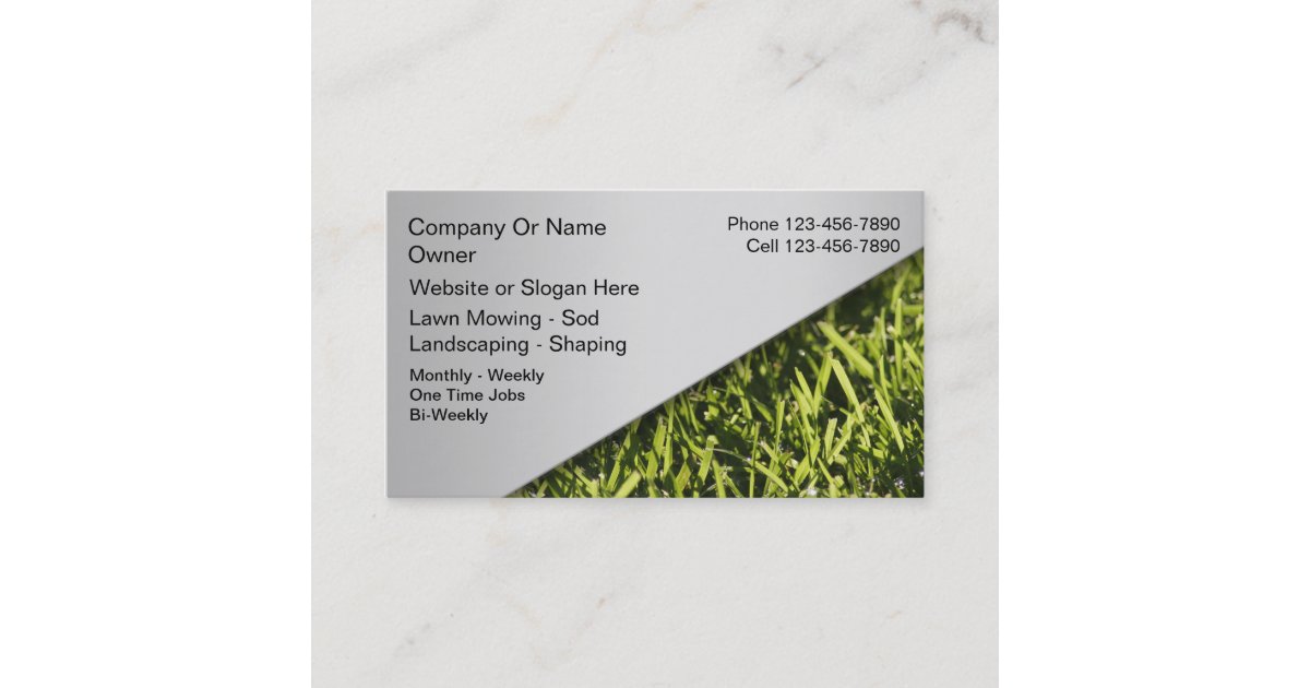 Lawn Mowing Business Cards | Zazzle.com