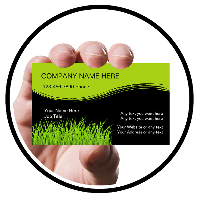 Lawn Mowing Business Cards | Zazzle