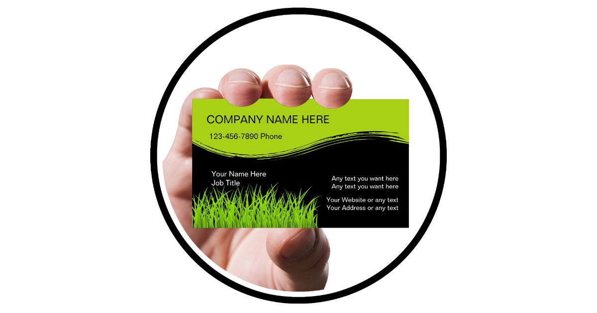 Lawn Mowing Business Cards | Zazzle