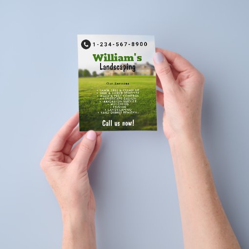 Lawn Mowing Grass Cutting Services, Lawn Care Flyer | Zazzle