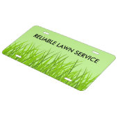 Lawn Service License Plate | Zazzle